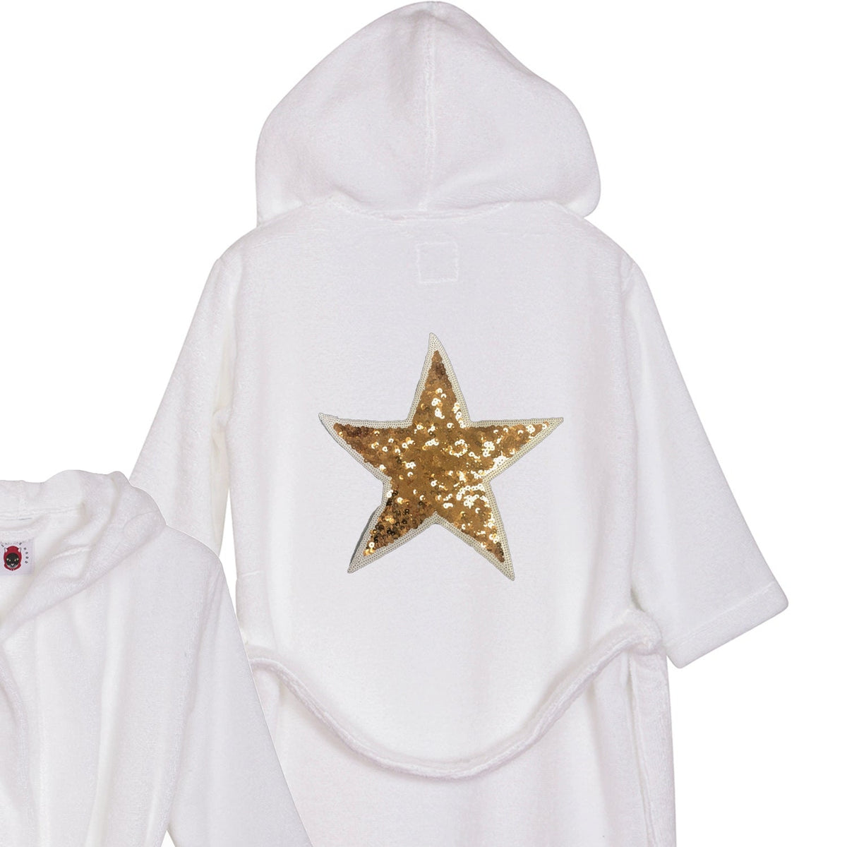 Personalised Gold Star Bathrobe | Gifts for Kids Aged – Cat in the Hood