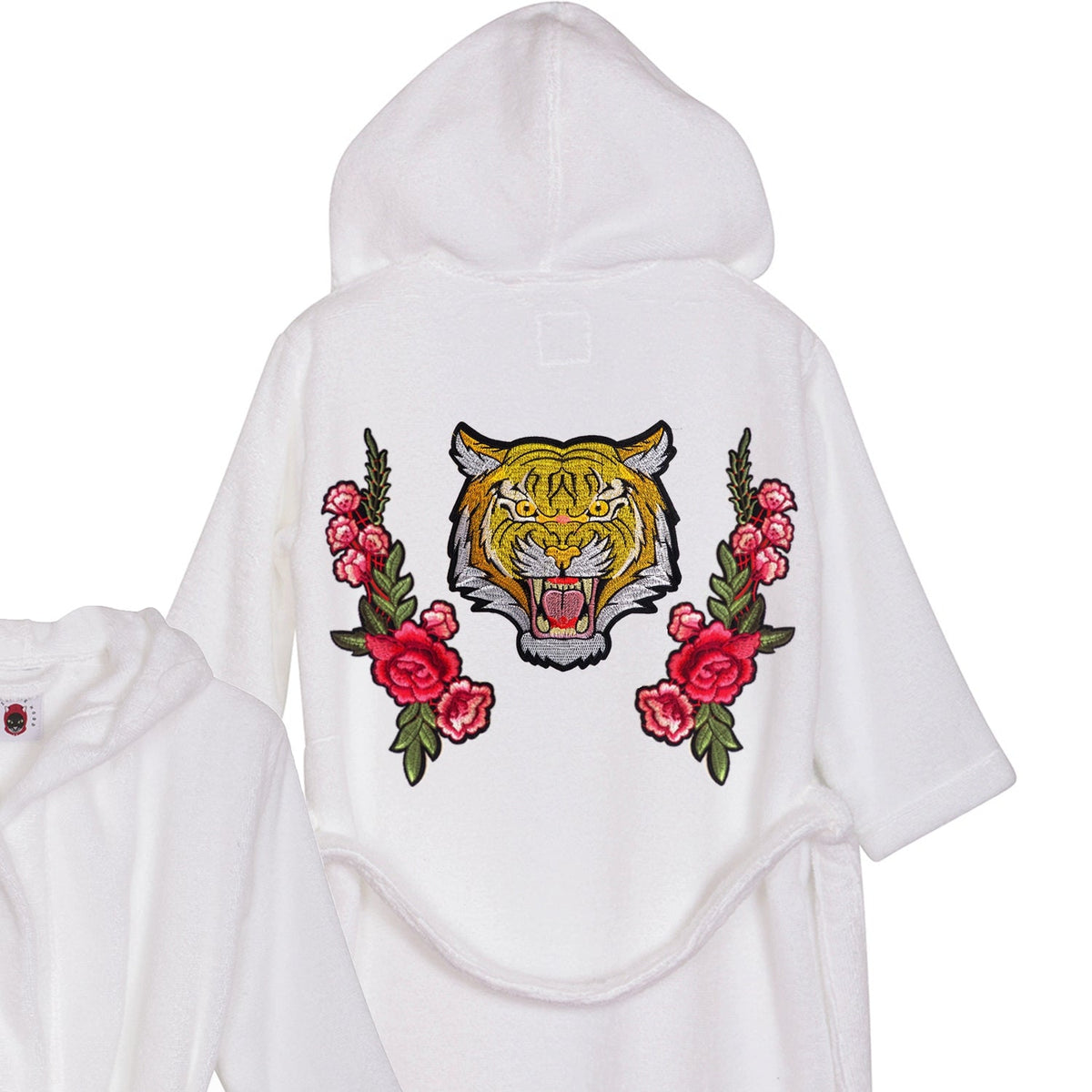 Personalised Roaring Tiger and Roses Bathrobe | Gifts for Kids Aged ...